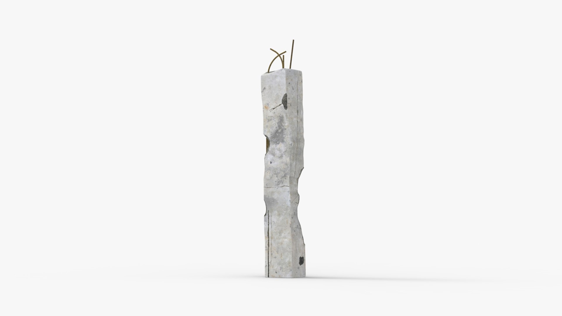 3D Pillar Column Rubble Model - TurboSquid 1674766