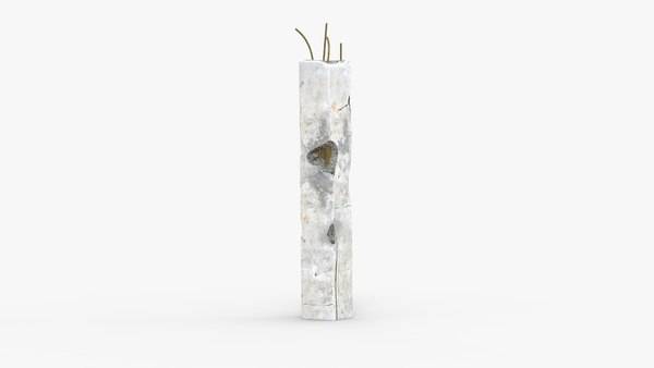 3D pillar column rubble model - TurboSquid 1674766
