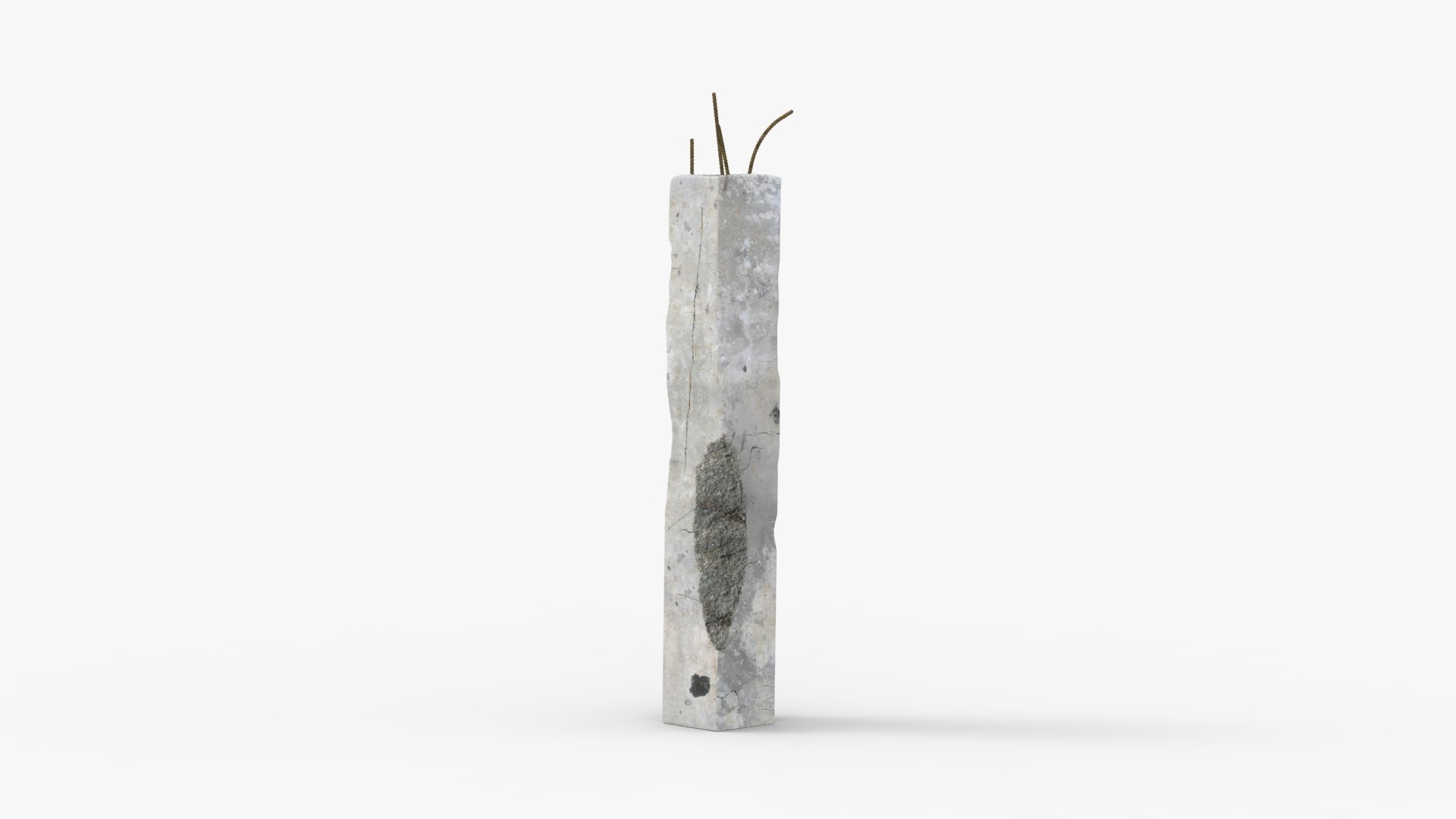 3D Pillar Column Rubble Model - TurboSquid 1674766