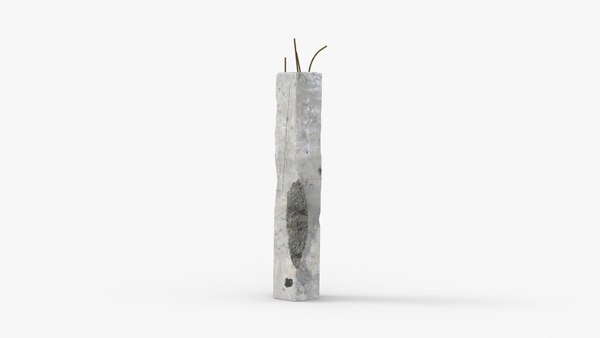 3D pillar column rubble model - TurboSquid 1674766