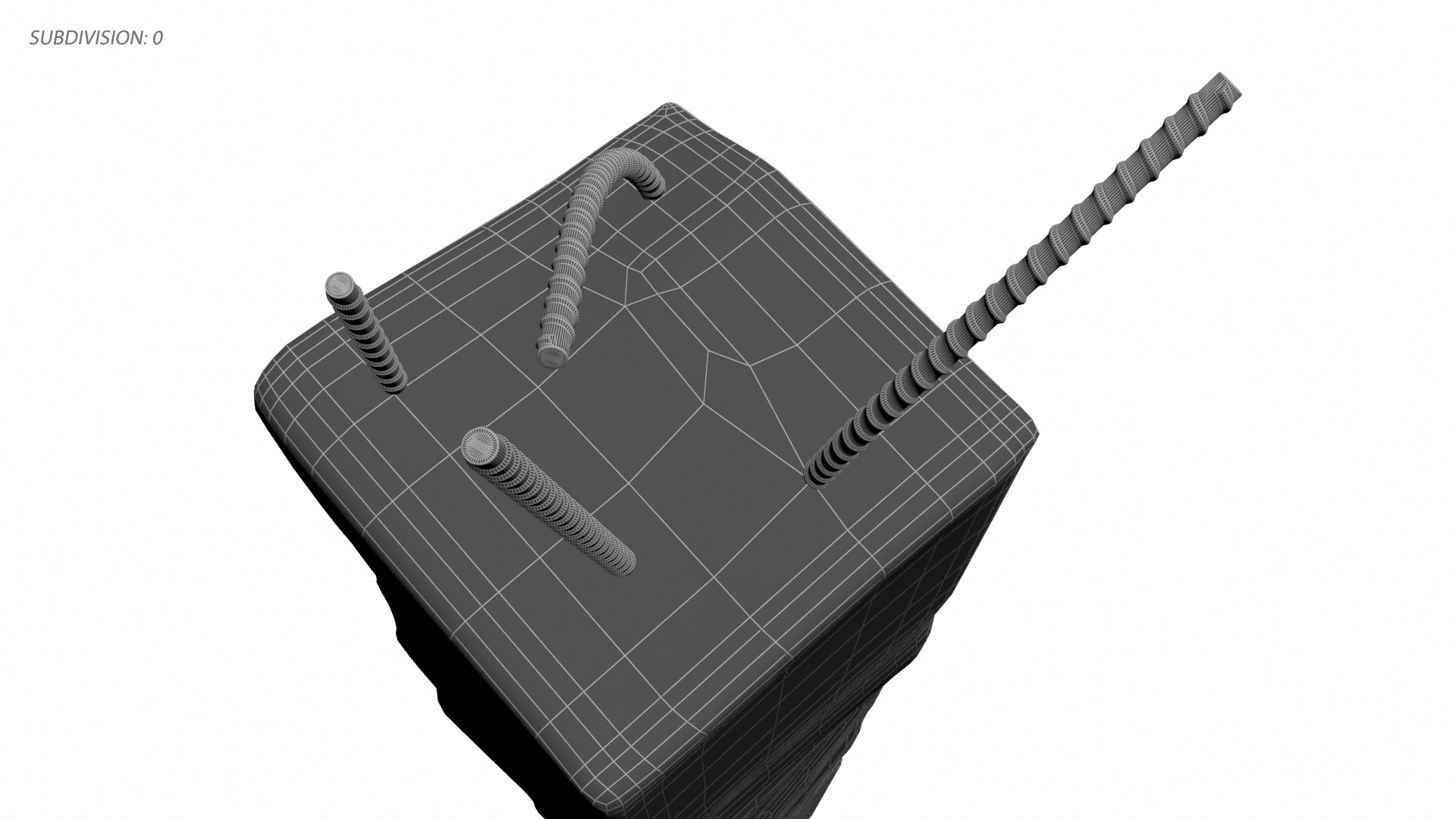 3D Pillar Column Rubble Model - TurboSquid 1674766