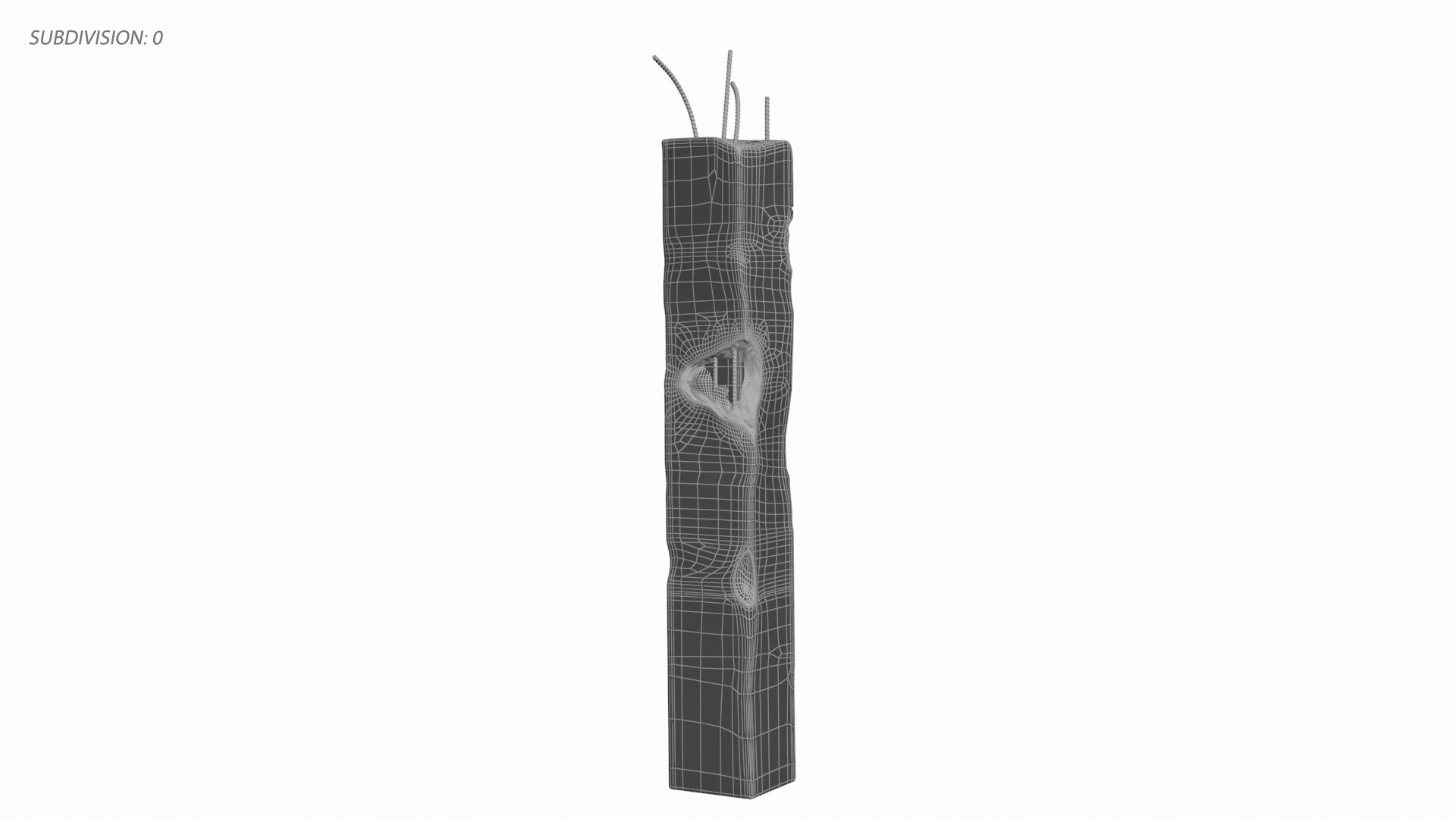 3D Pillar Column Rubble Model - TurboSquid 1674766