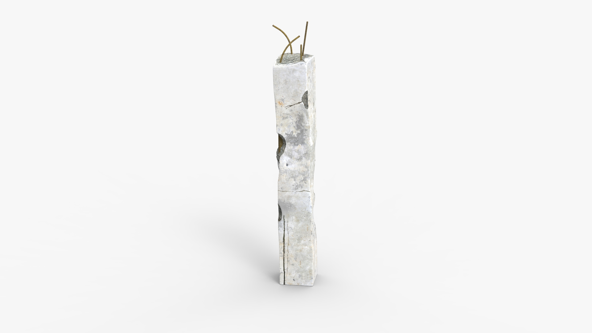 3D Pillar Column Rubble Model - TurboSquid 1674766