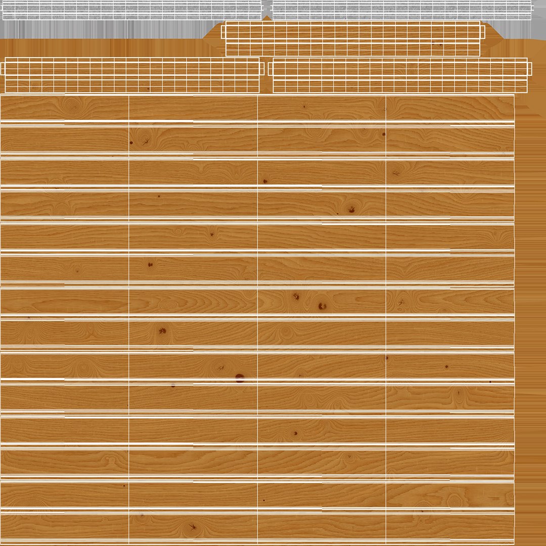 Gabion And Wood Fence Section Model - TurboSquid 2339683