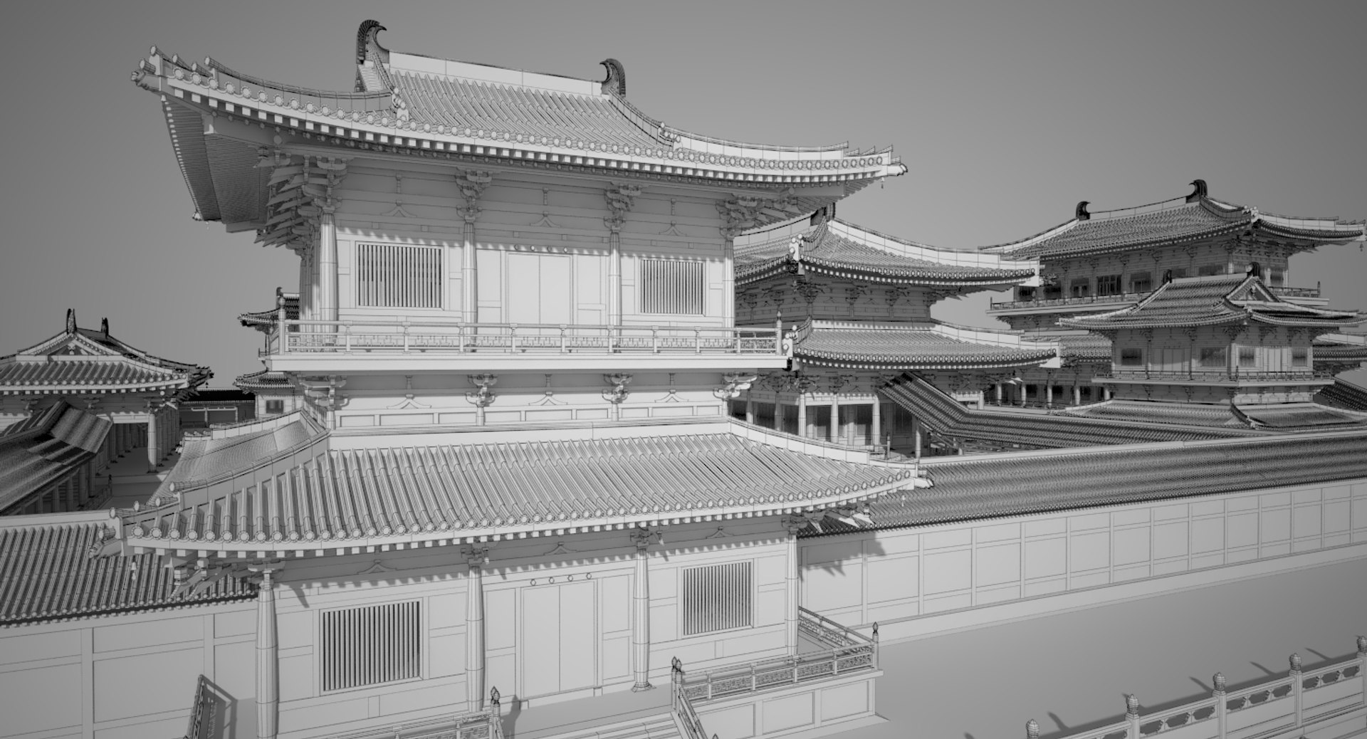 3d model of chinese palace
