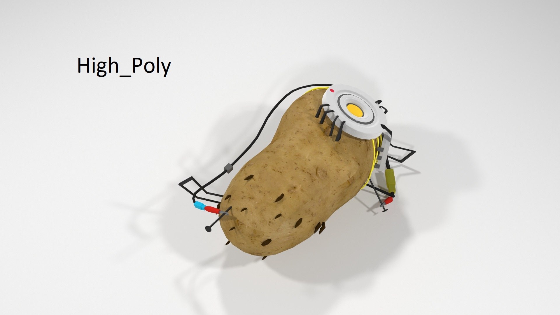 GLaDOS In A Potato 3D Model - TurboSquid 2030373
