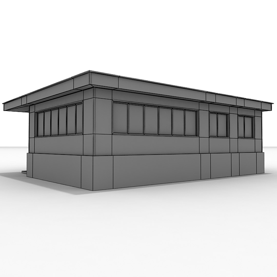 3d Guard Building 01 Model