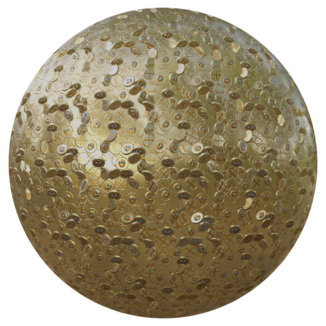 Handpaint Gold Coins Seamless Texture 3D Model - TurboSquid 1939984