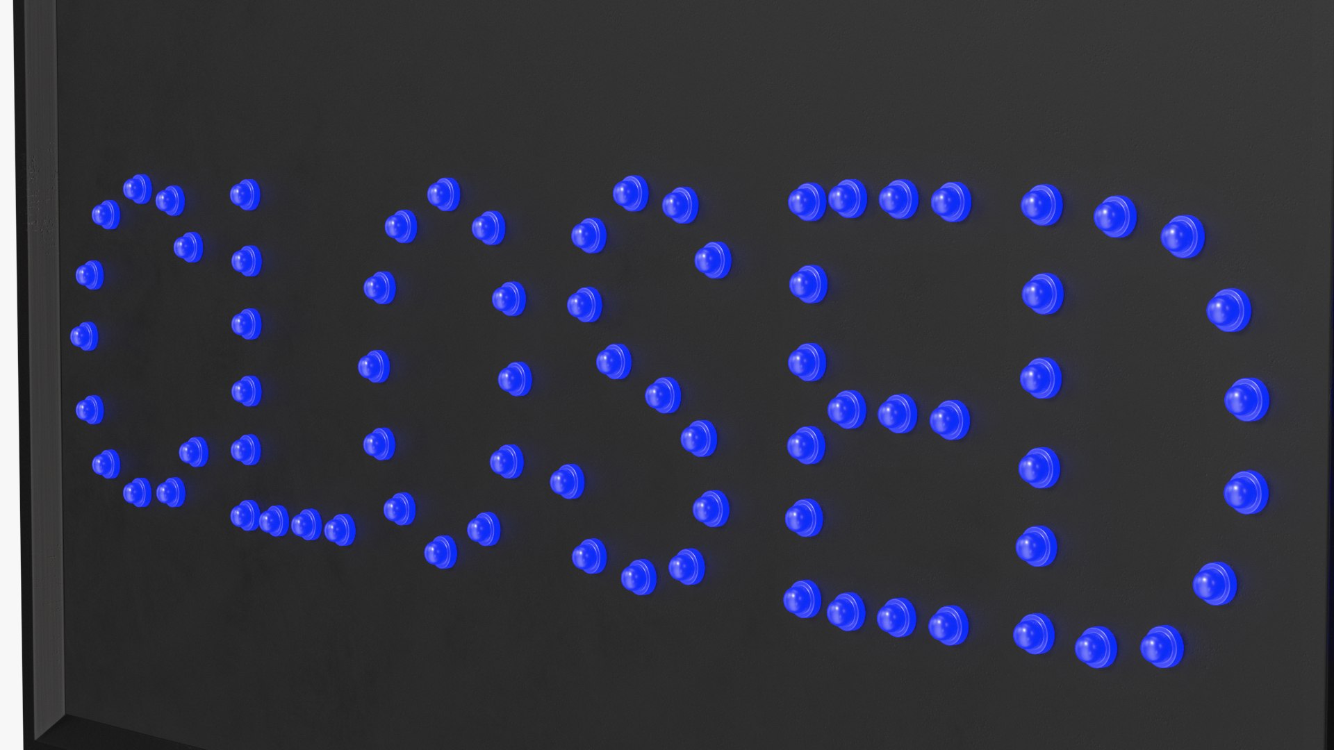 Classic Blue LED Sign Closed ON Model - TurboSquid 2105610