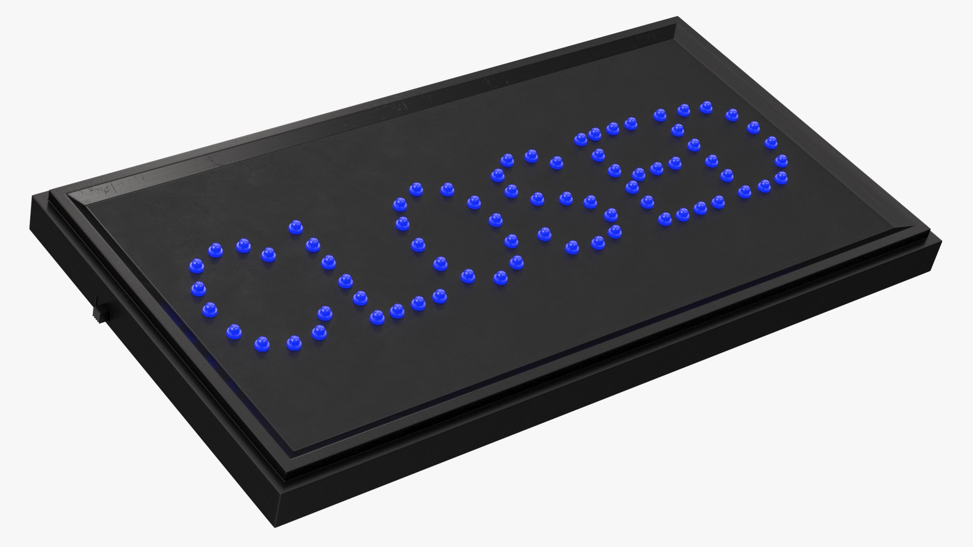 Classic Blue LED Sign Closed ON Model - TurboSquid 2105610