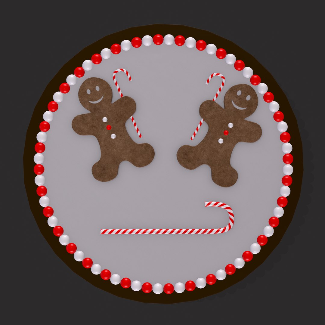 3D Gingerbread Man Cake - TurboSquid 1836082