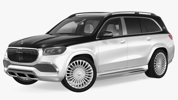 Maybach gls 600 silver 3D model - TurboSquid 1681549
