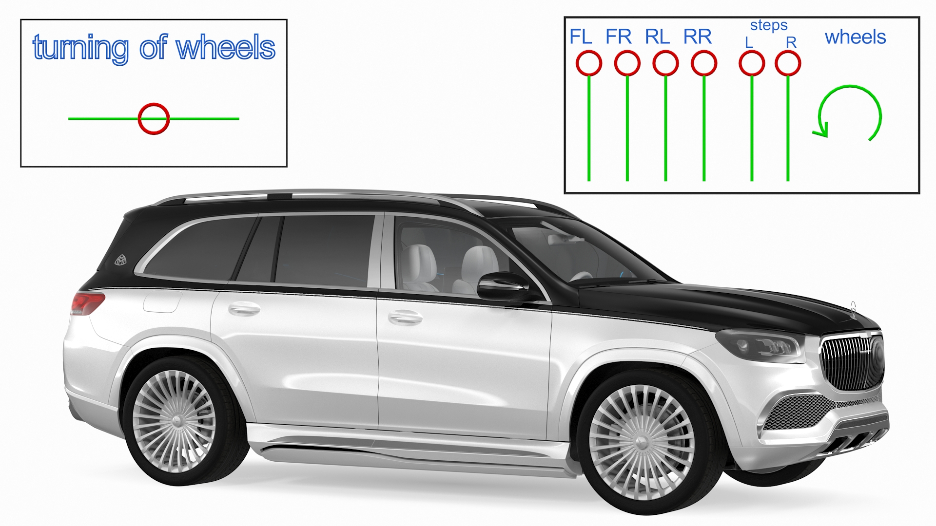 Maybach Gls 600 Silver 3D Model - TurboSquid 1681549