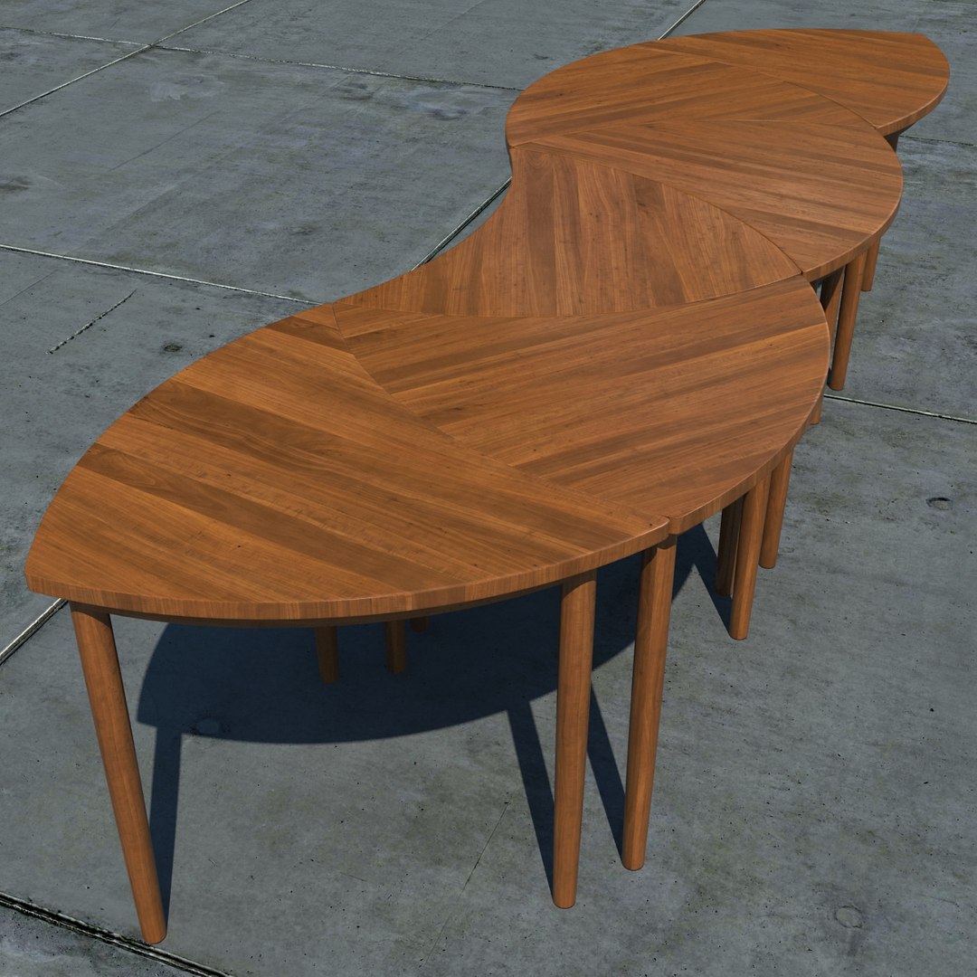 3d pinwheel table model