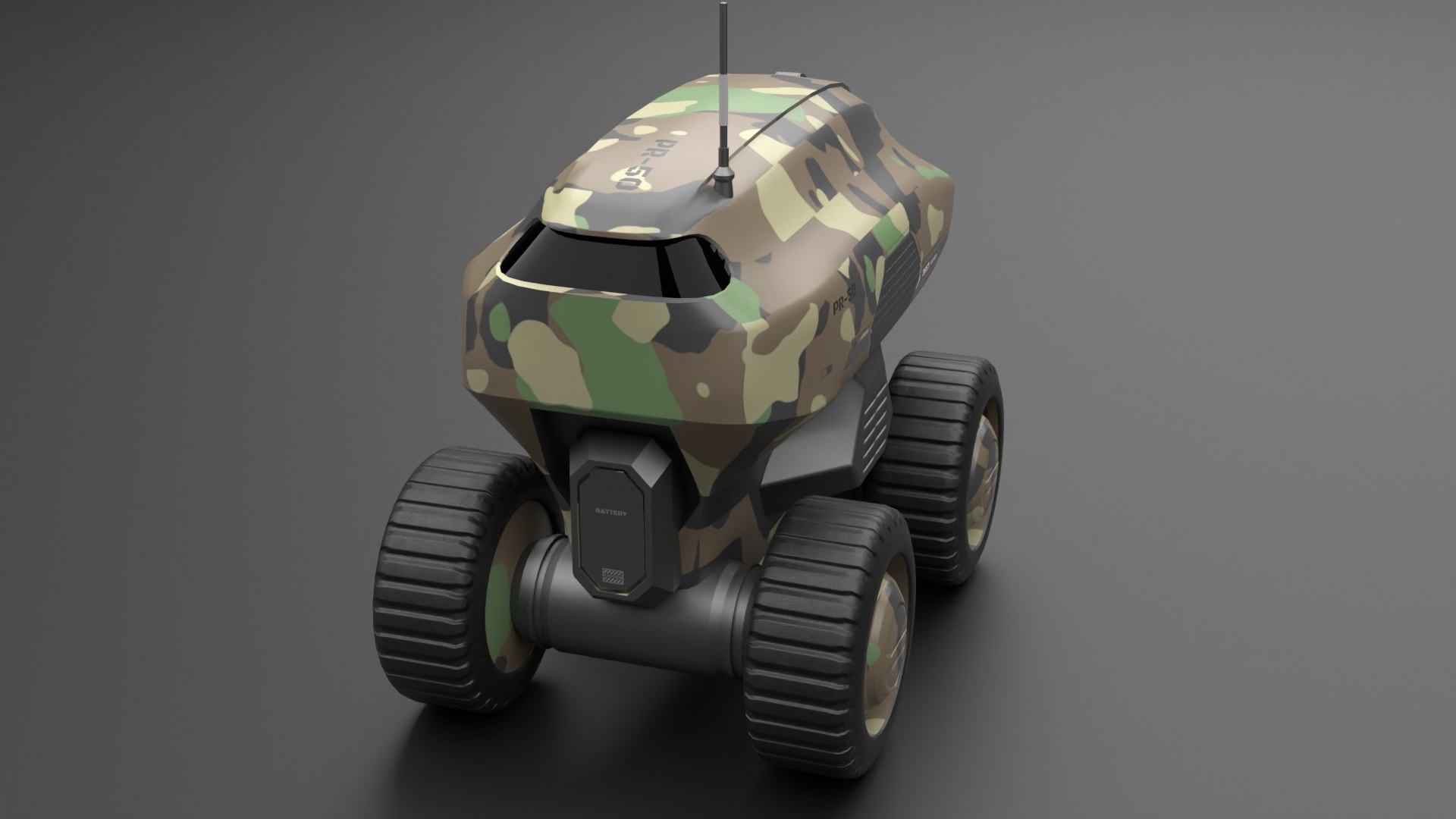 3D Military Sci-Fi Droid Model - TurboSquid 2075558