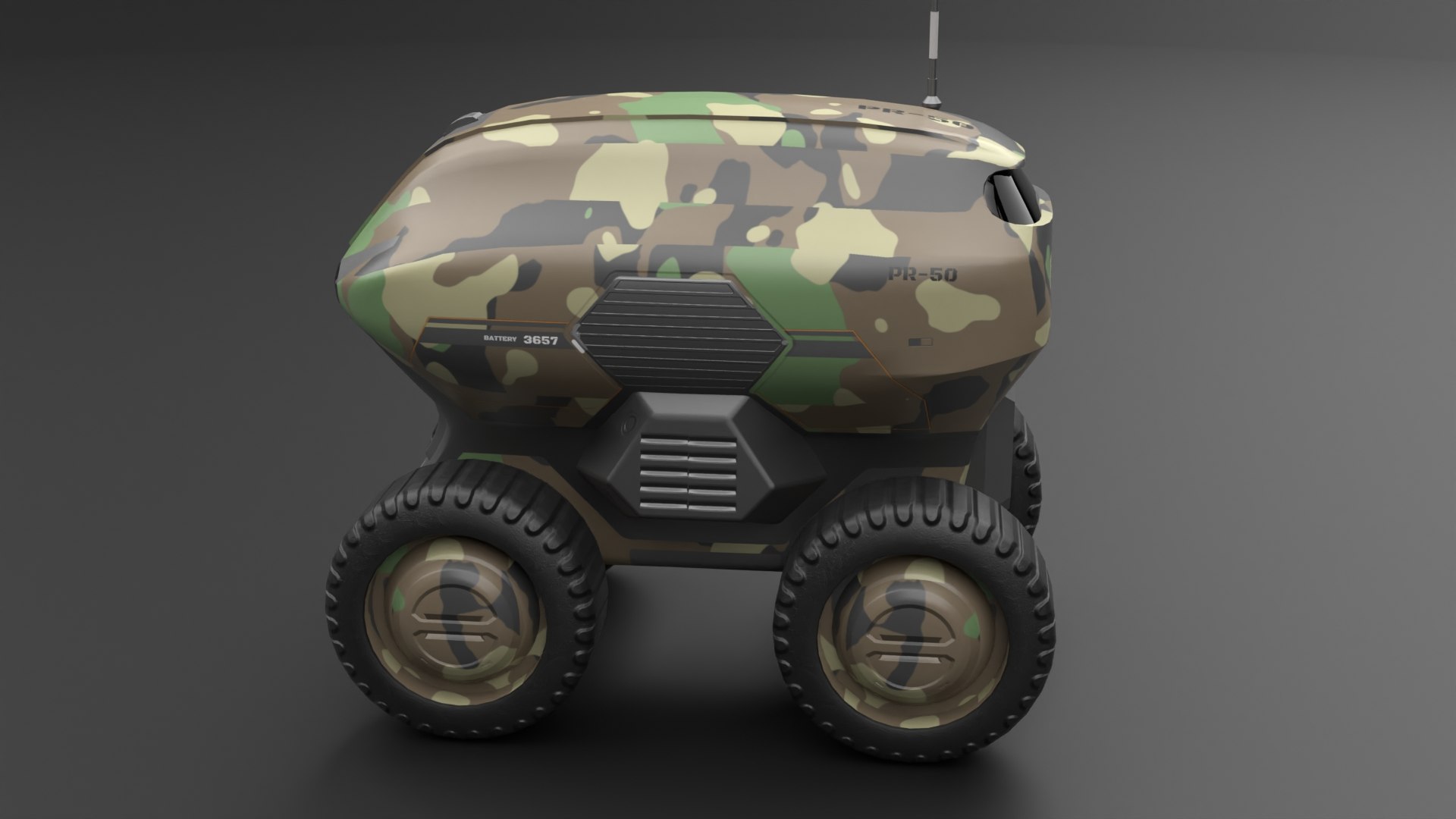 3D Military Sci-Fi Droid Model - TurboSquid 2075558
