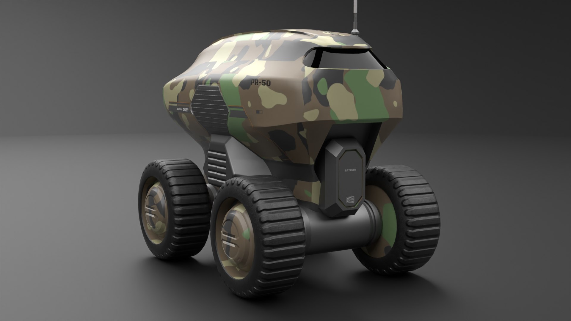 3D Military Sci-Fi Droid Model - TurboSquid 2075558