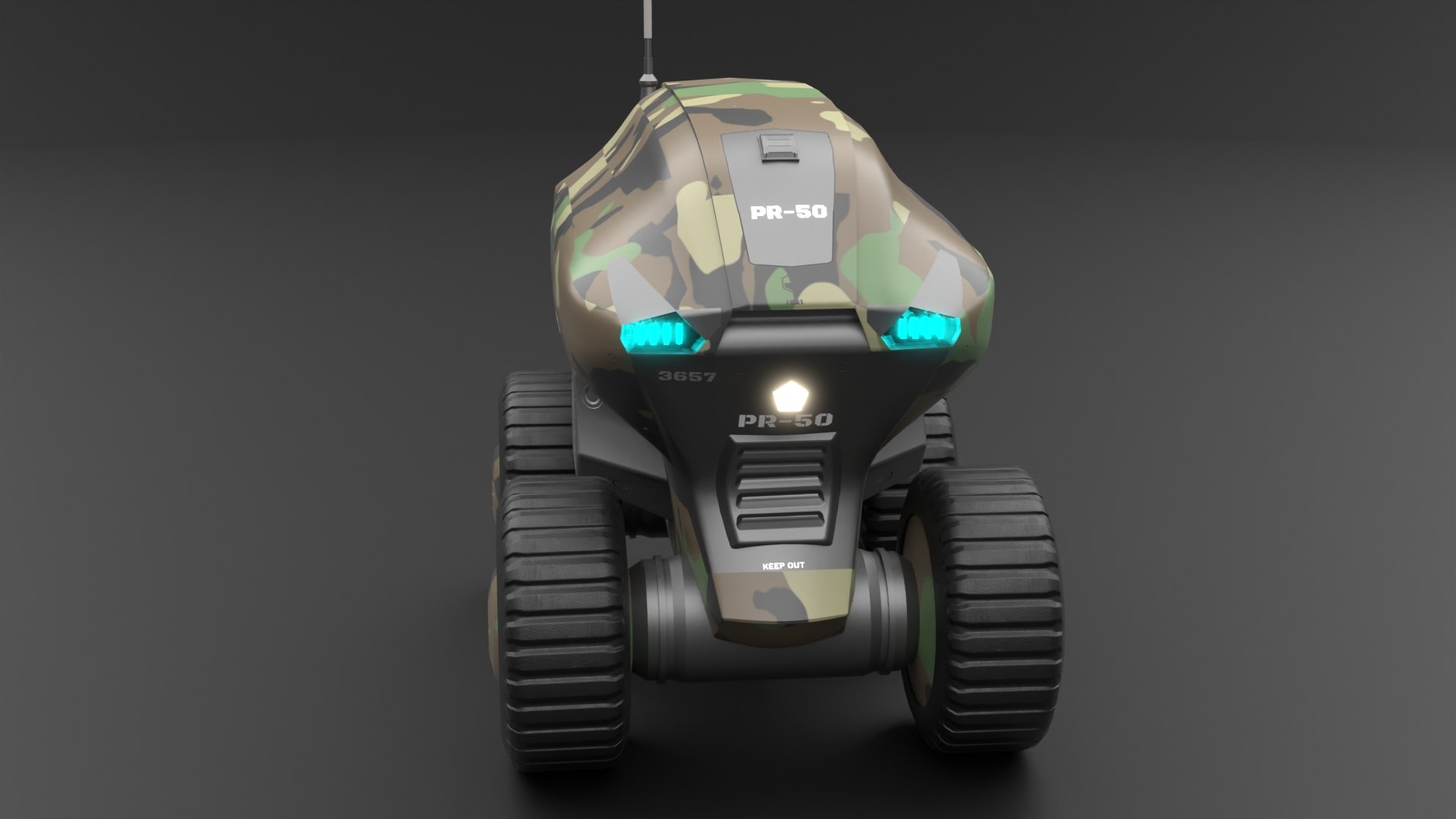 3D Military Sci-Fi Droid Model - TurboSquid 2075558