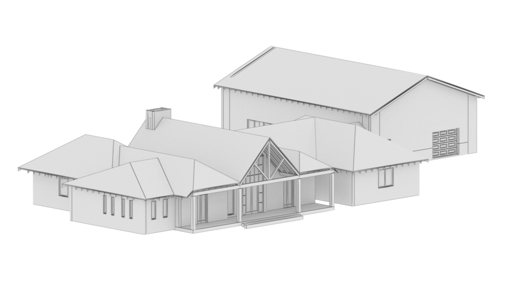 3D ranch house - TurboSquid 1791290