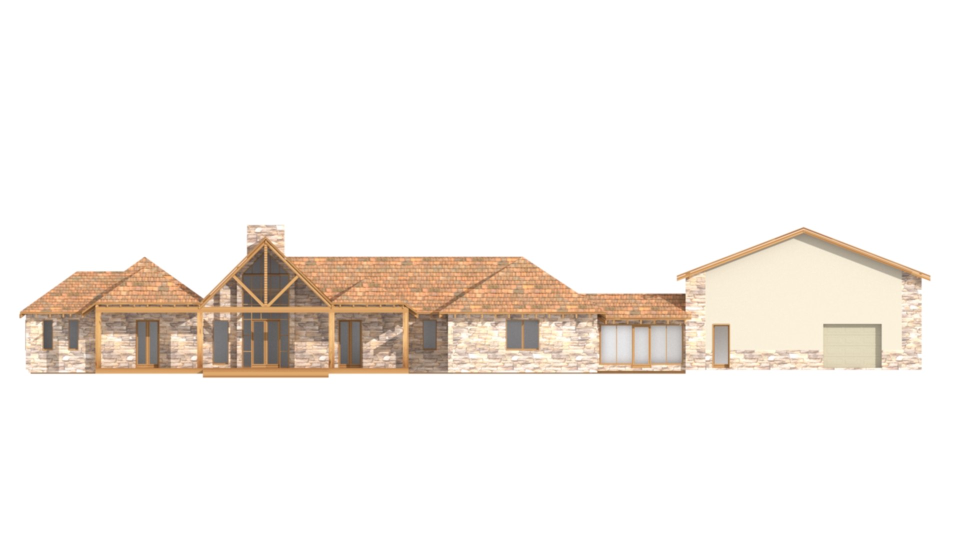 3D ranch house - TurboSquid 1791290