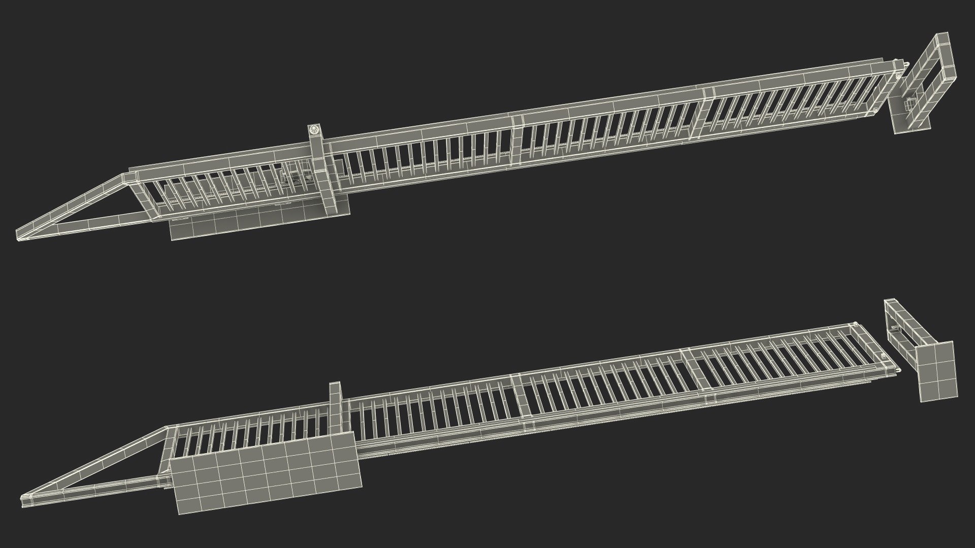 3D Commercial Sliding Gates Blue - TurboSquid 2152637