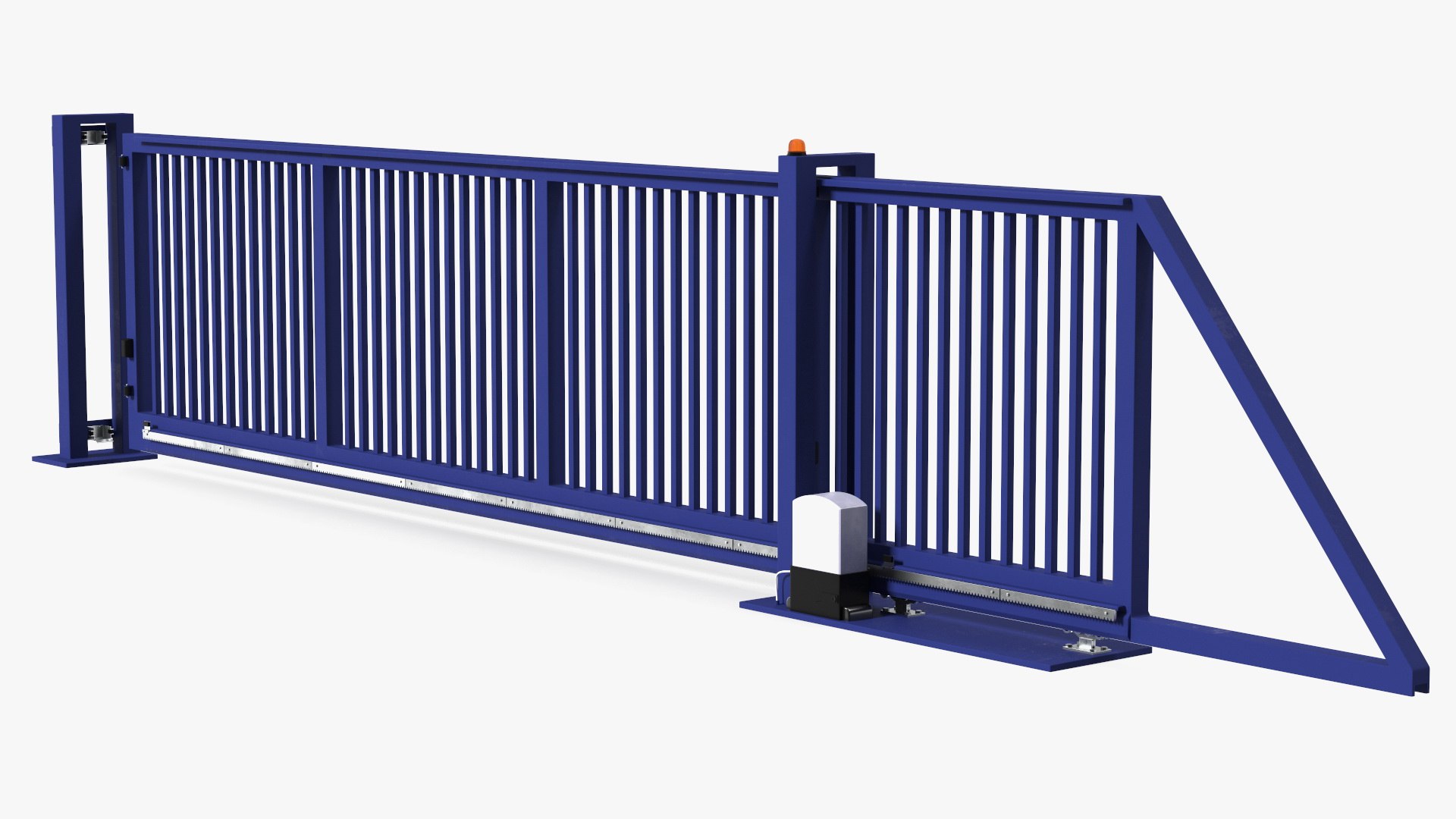 3D Commercial Sliding Gates Blue - TurboSquid 2152637
