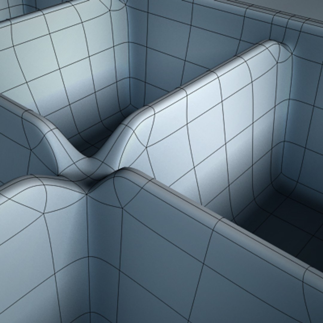 Plastic Ice Tray 3d Model