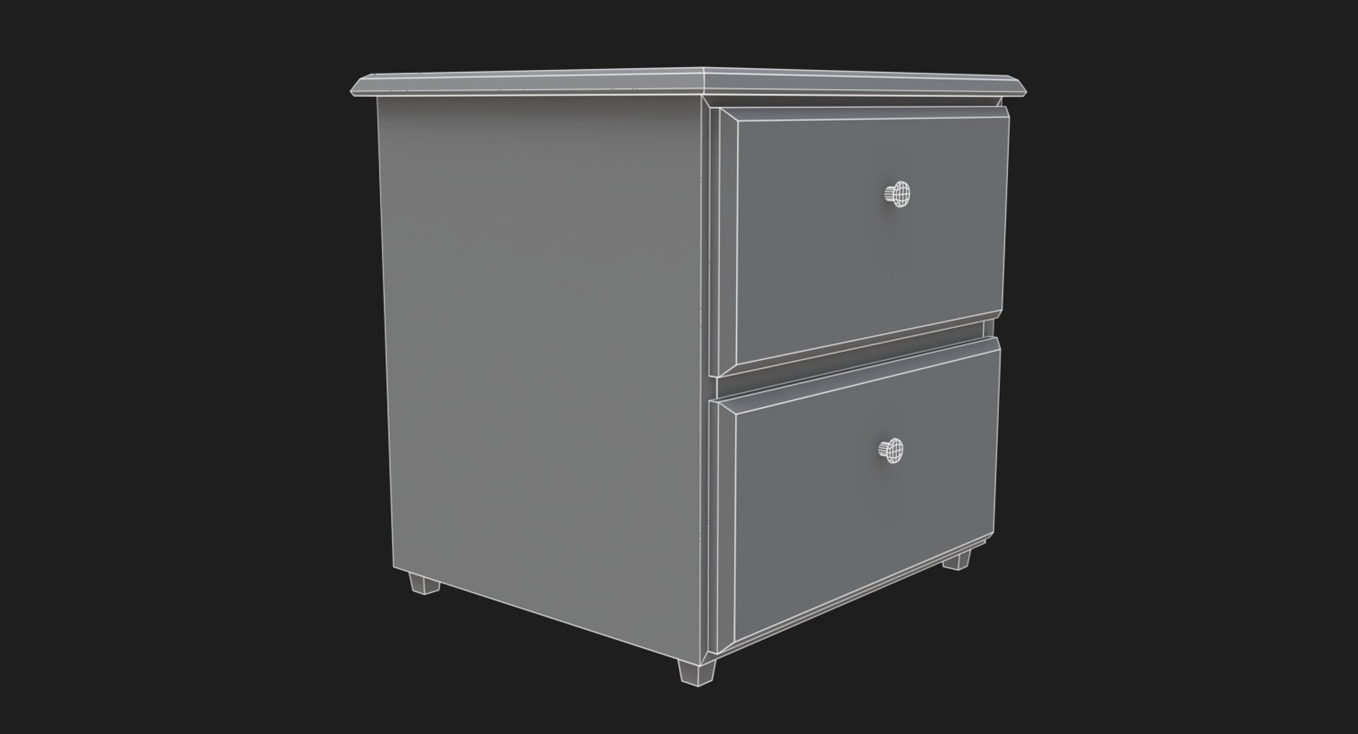 3D Ready Night Stand Model - TurboSquid 1232437