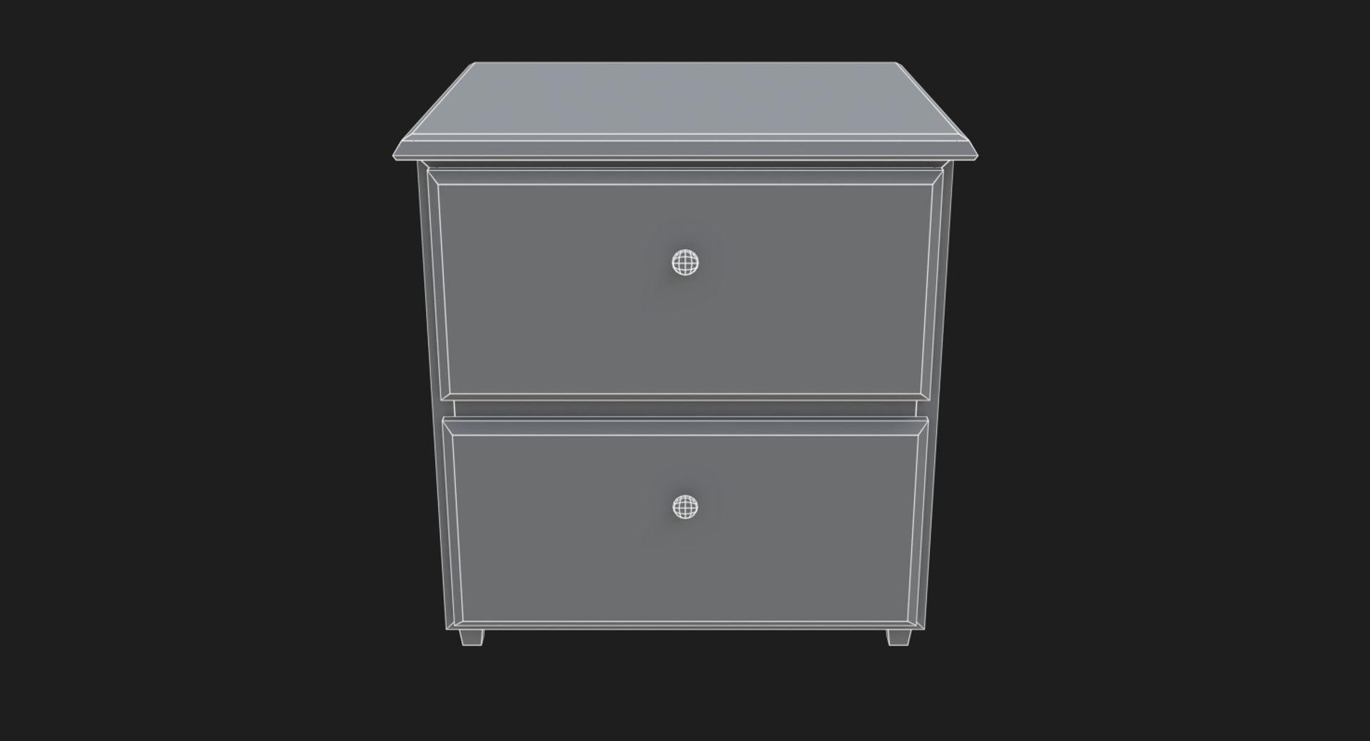 3D Ready Night Stand Model - TurboSquid 1232437