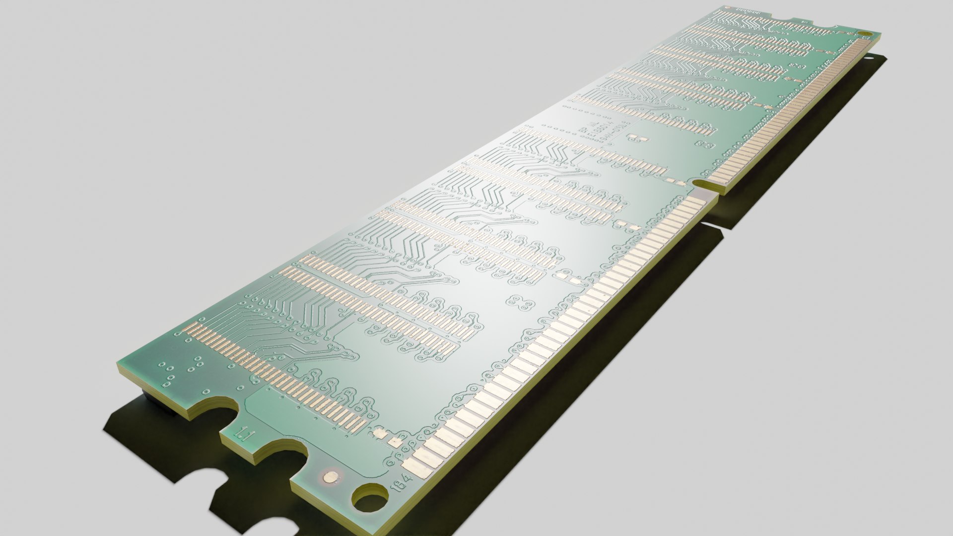 3D Model Hi-poly PC Memory Modules RAM DDR1 SDRAM Crucial Patriot ...