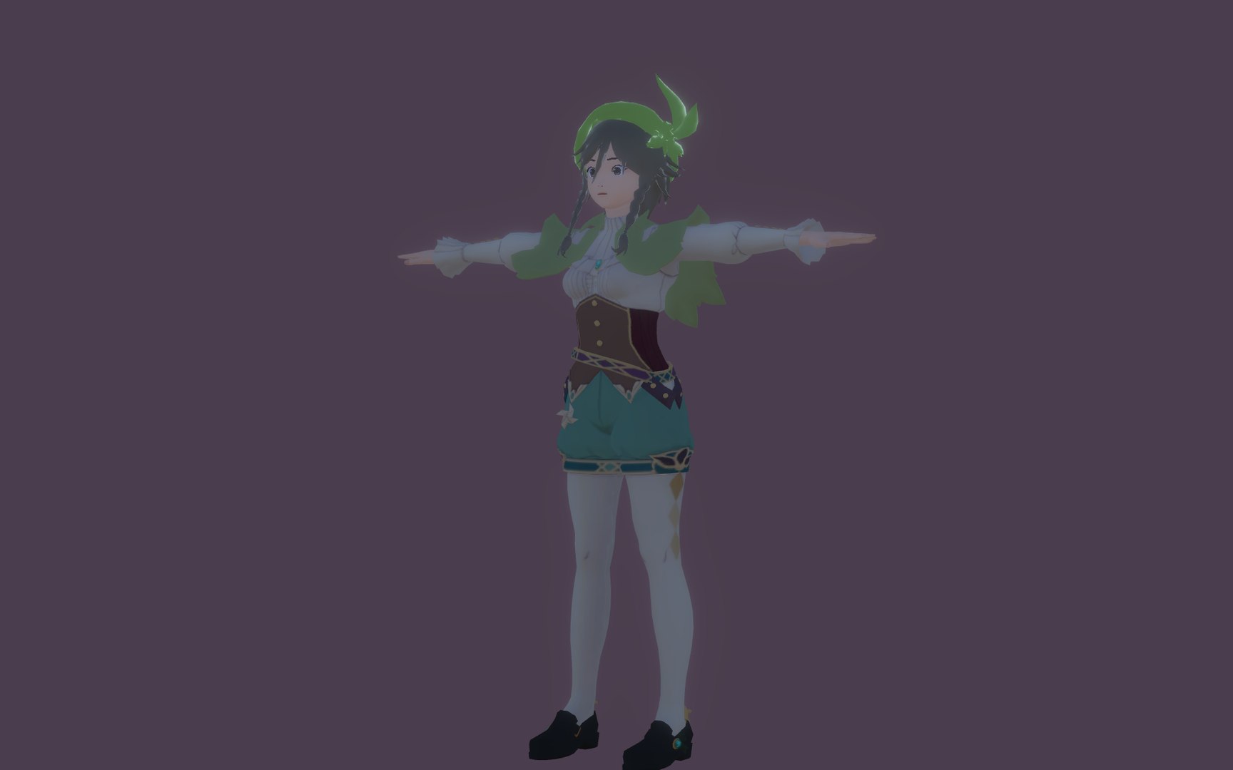 3DsMax Biped Model Genshin Impact Venti Cosplay 3D Model - TurboSquid ...