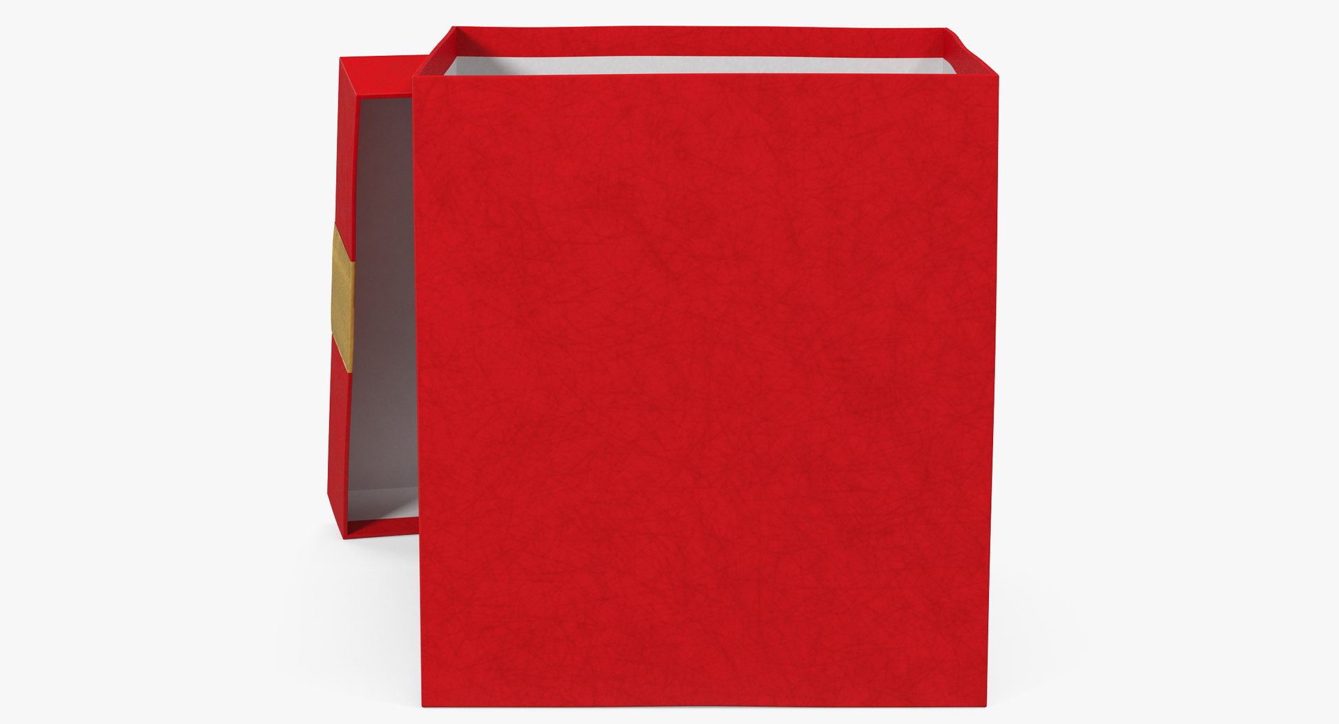 Gift box open red model - TurboSquid 1201627