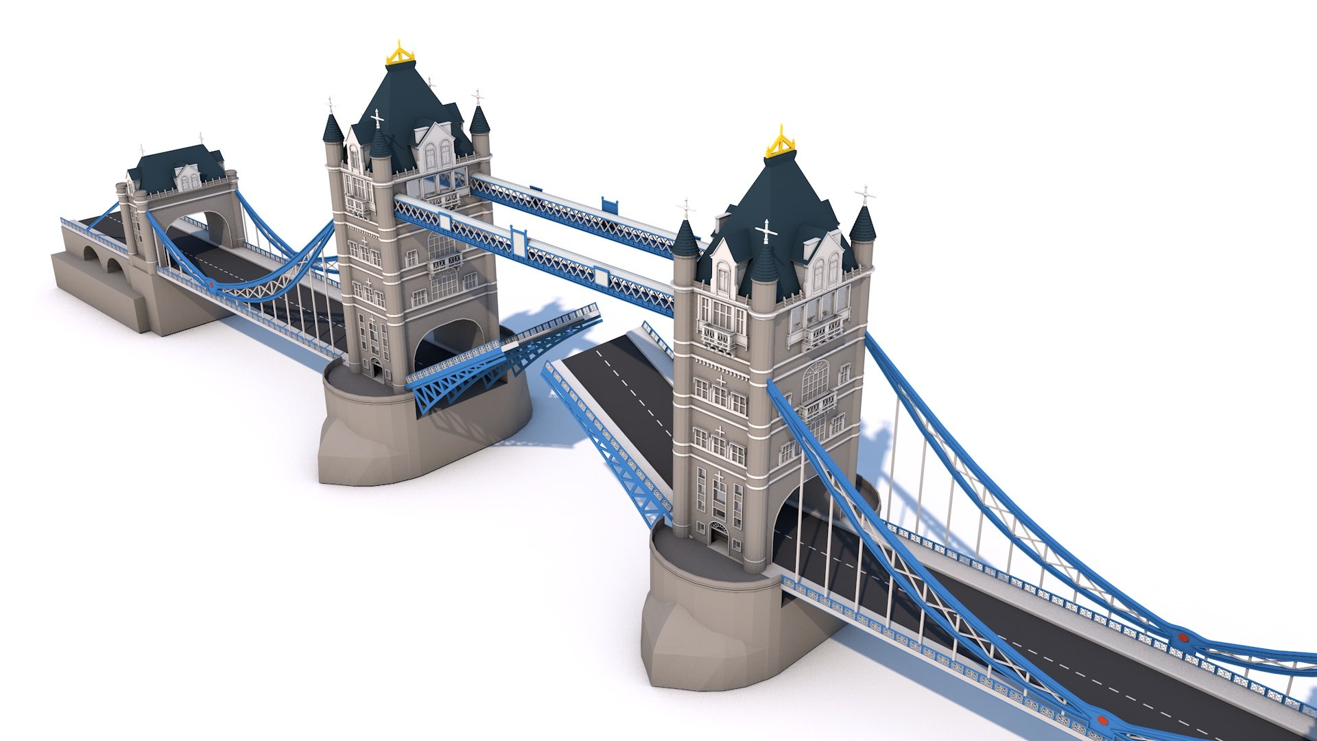 12 Famous Bridge Collection - Game Ready Low Poly 3D - TurboSquid 2238084