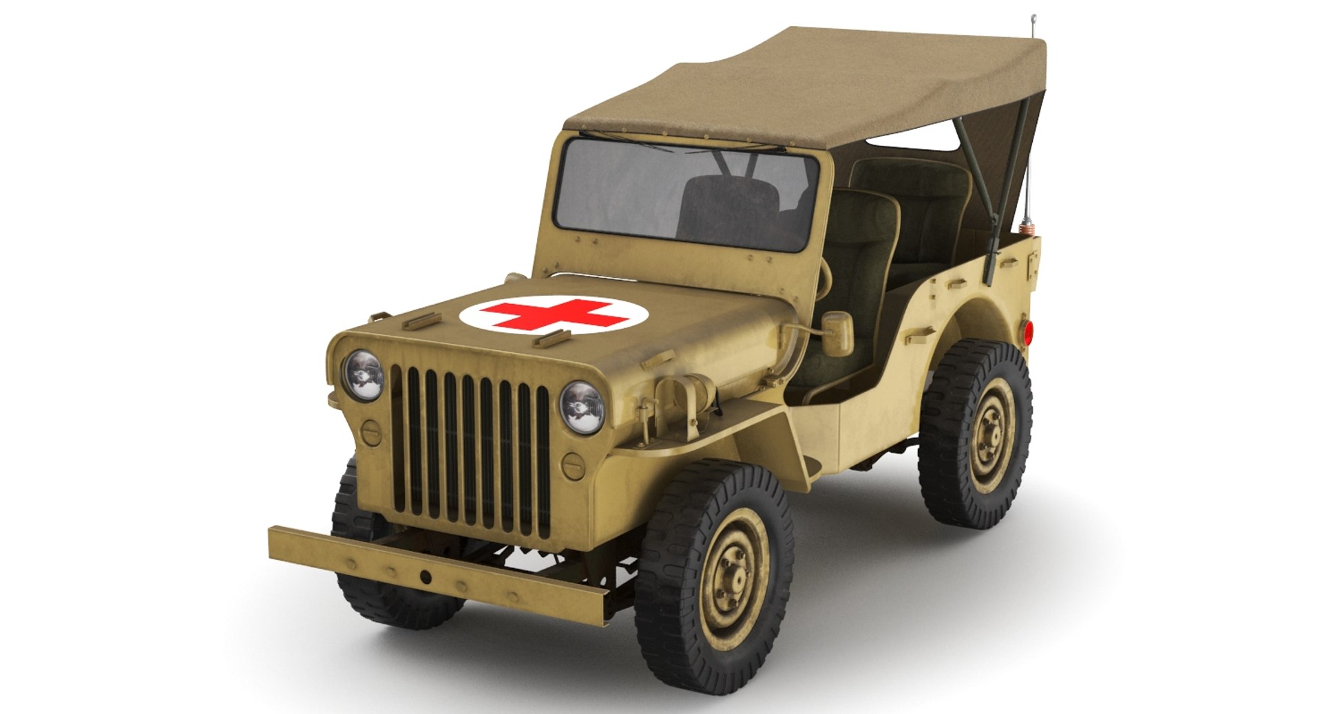 3D Real Willys Army Jeep Model - TurboSquid 1393973