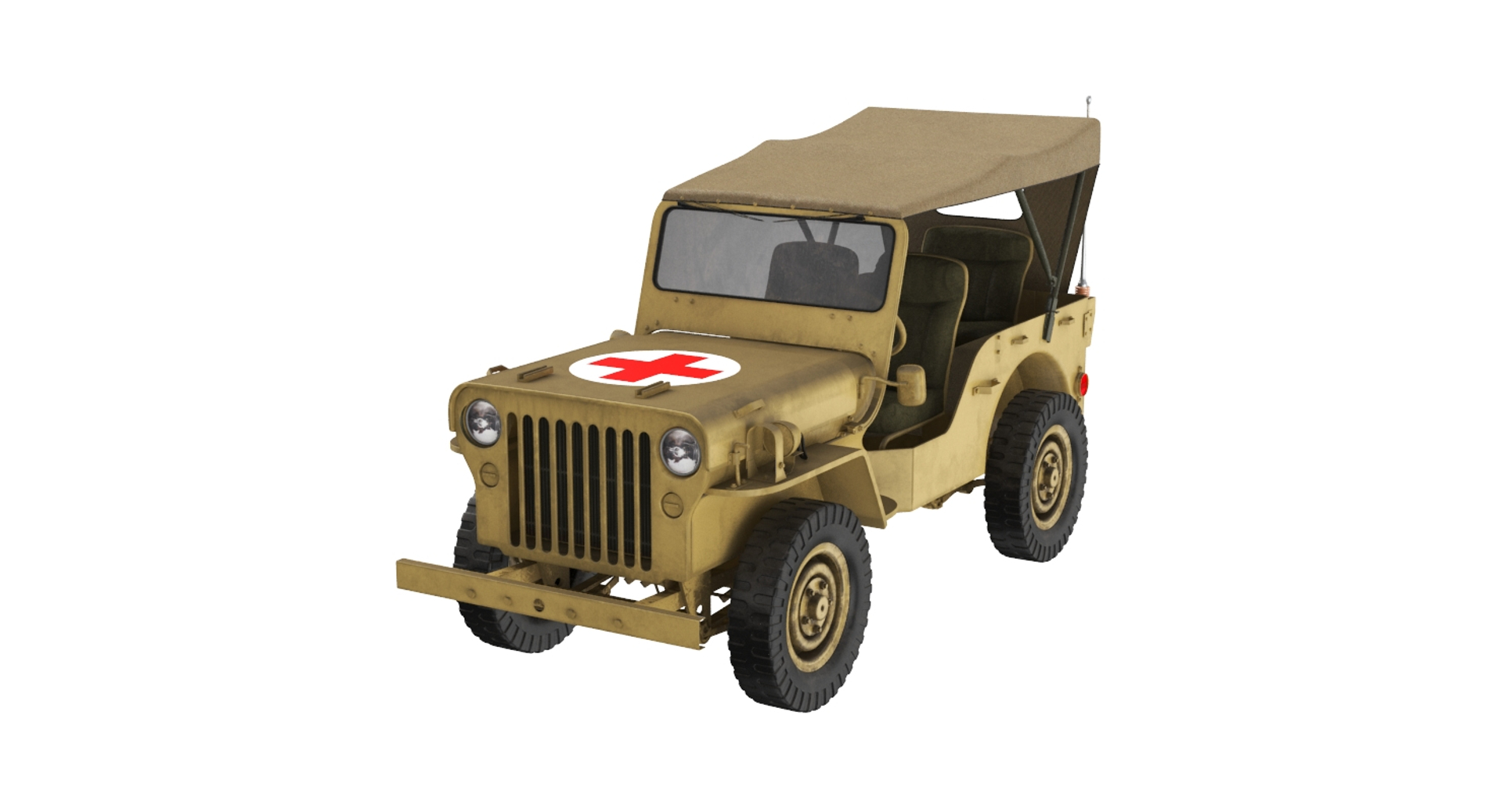 3D Real Willys Army Jeep Model - TurboSquid 1393973
