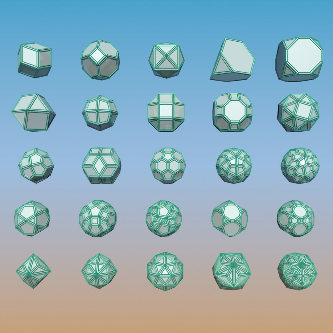 Geometric Shape Pack 3d Model