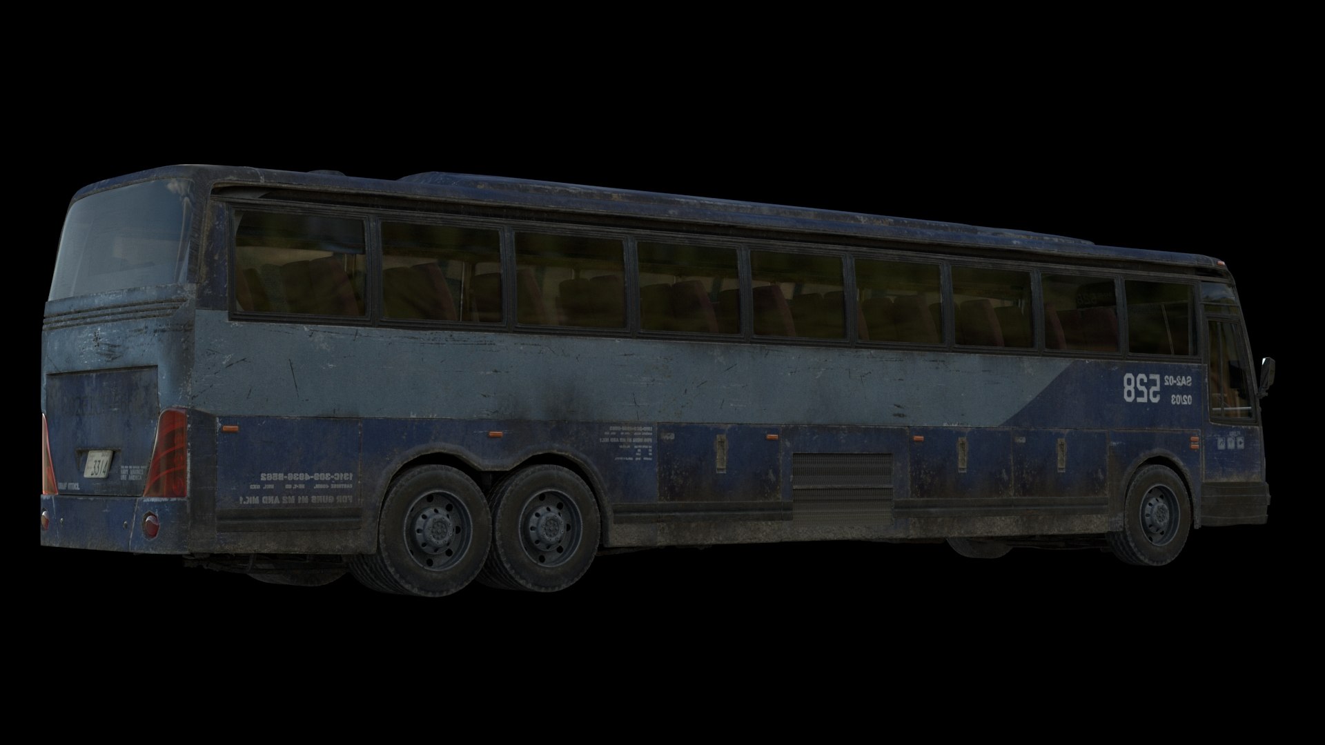 3D 3D Broken Bus Model - TurboSquid 1781598