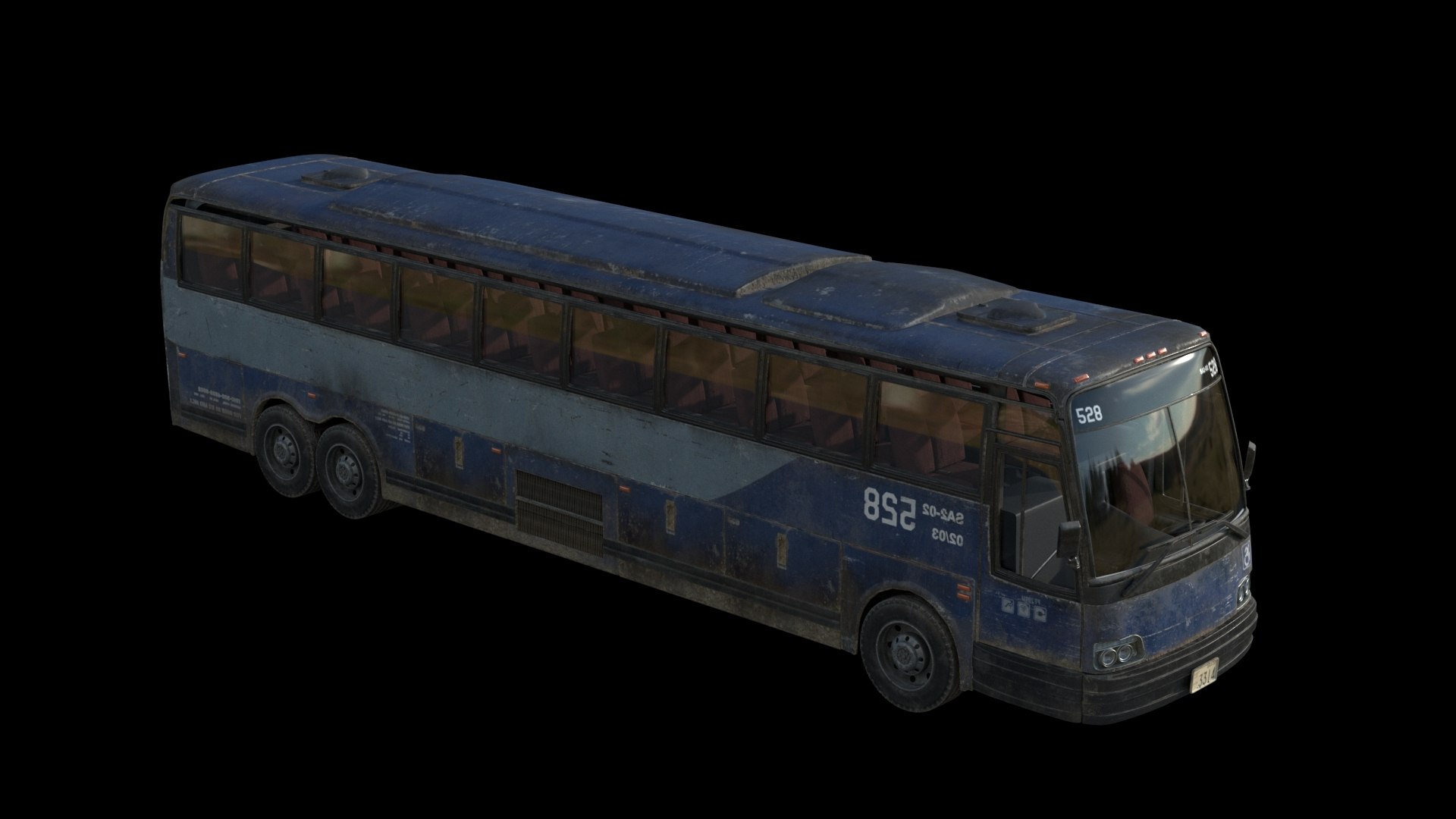 3D 3D Broken Bus Model - TurboSquid 1781598