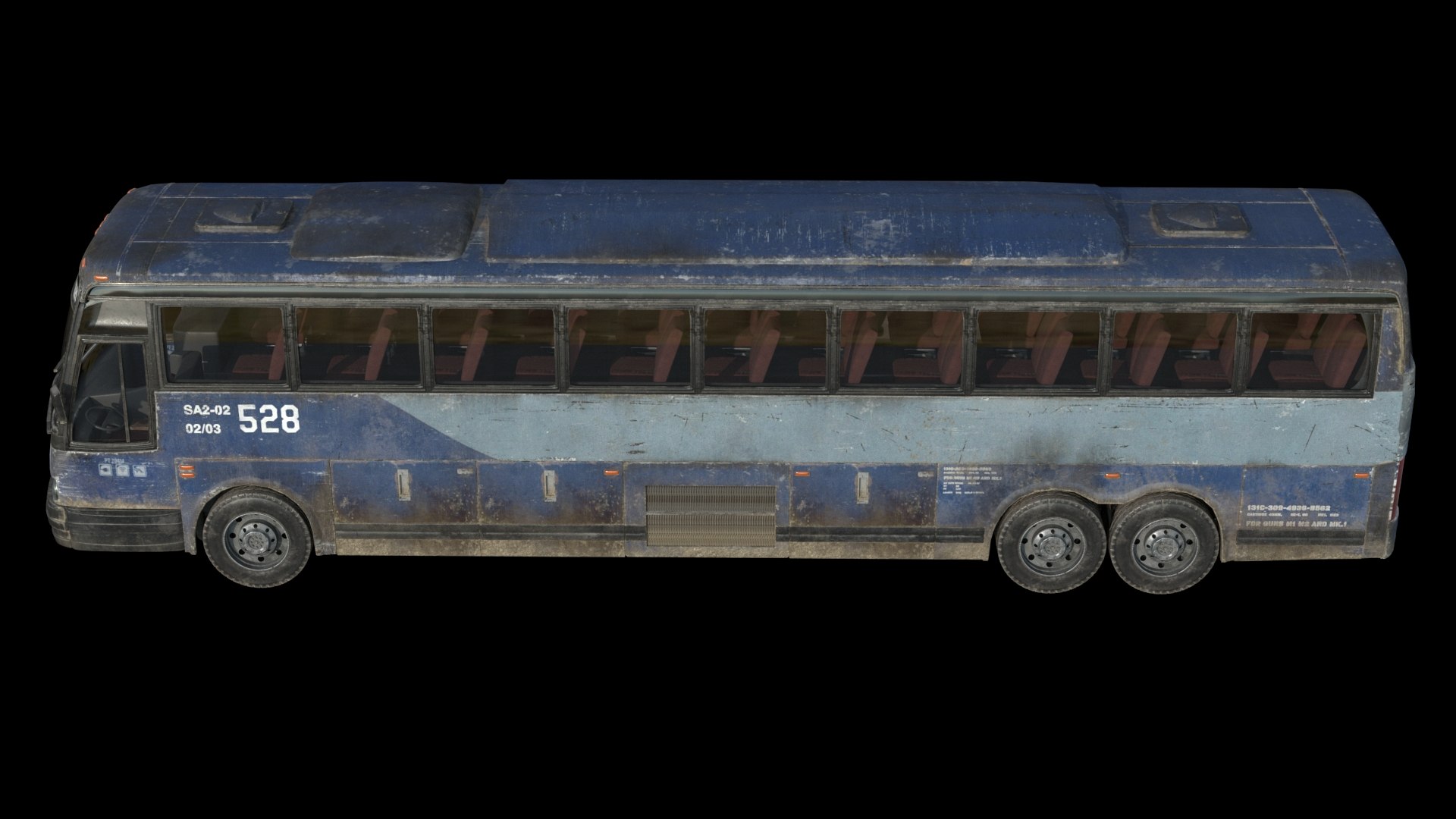 3D 3D Broken Bus Model - TurboSquid 1781598