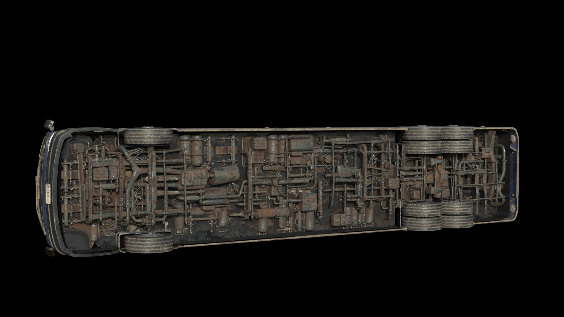 3D 3D Broken Bus Model - TurboSquid 1781598