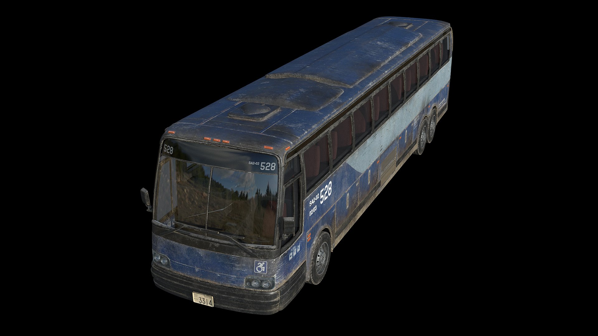 3D 3D Broken Bus Model - TurboSquid 1781598
