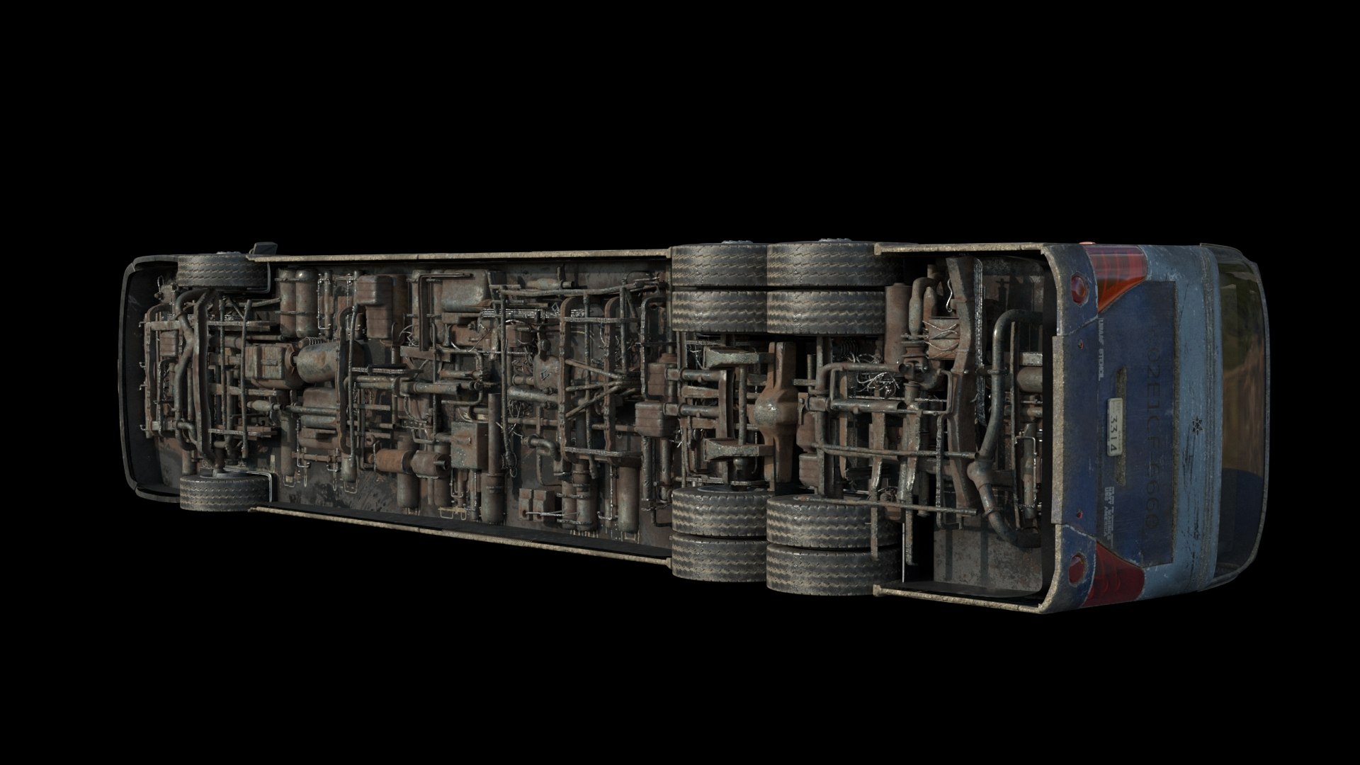 3D 3D Broken Bus Model - TurboSquid 1781598