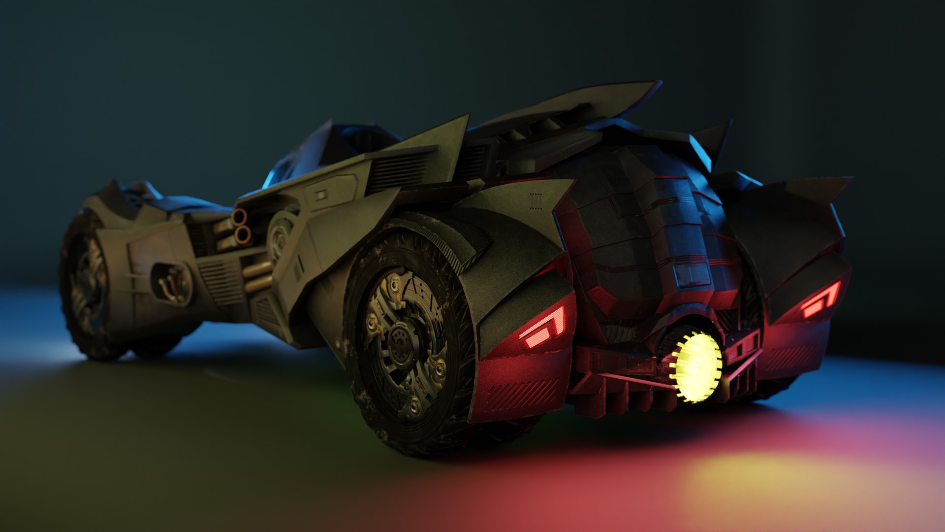 3D Batmobile Batman Model - TurboSquid 2281298