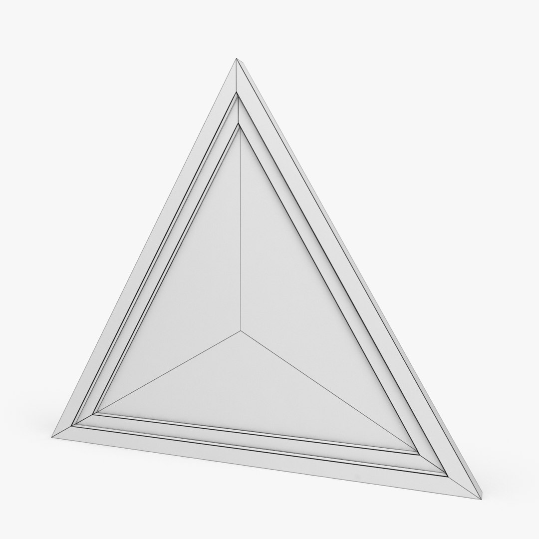 3d Model Modern Pvc Triangular Window