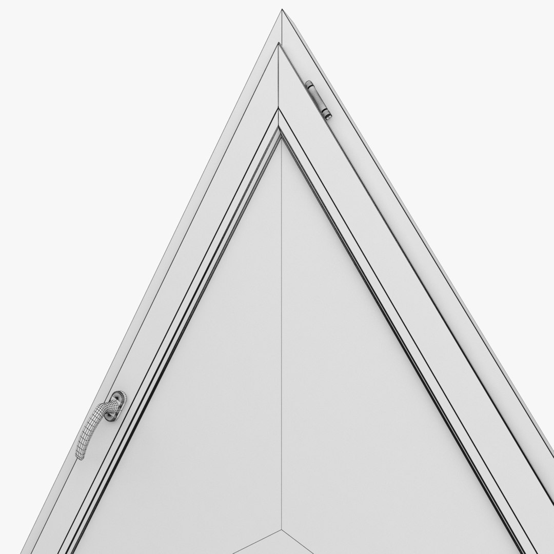3d Model Modern Pvc Triangular Window