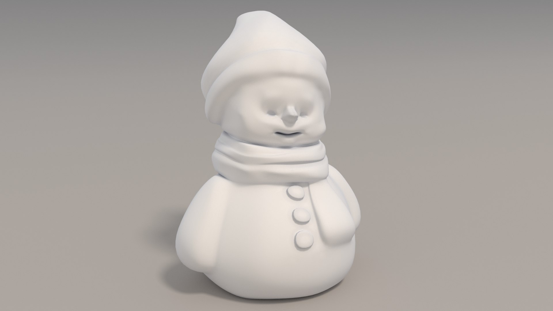 3D Snow Snowman - TurboSquid 1493954