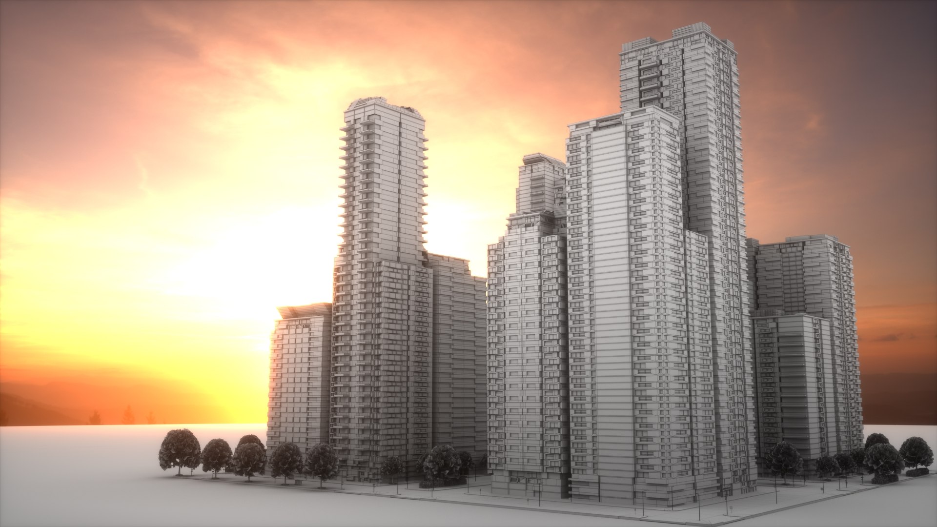 3D City Block Type A12 Model - TurboSquid 2091271