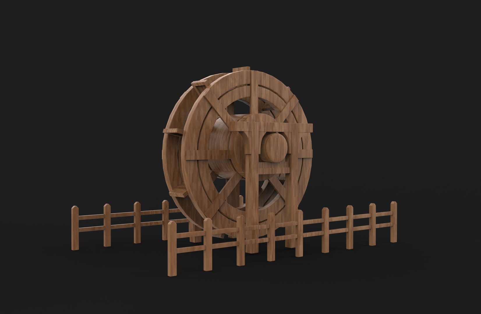 Wooden Water Wheels 3D Model 3D Model - TurboSquid 2500947