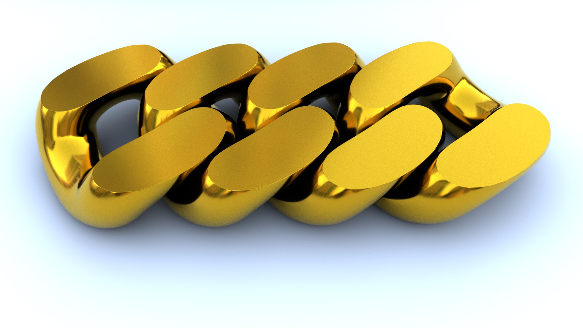 3D Cuban Gold Chain 3D Model - TurboSquid 1927932