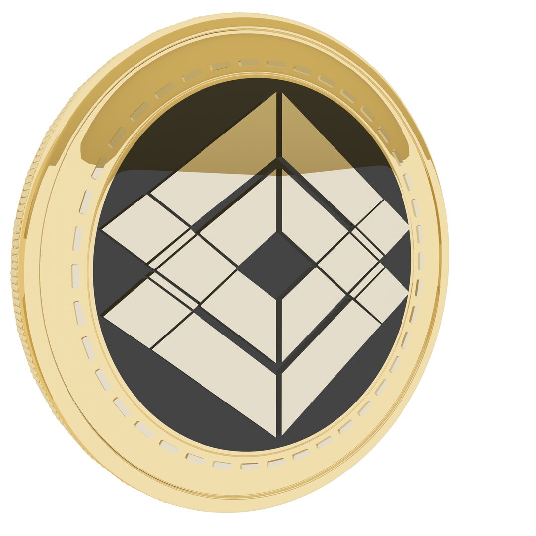 3D DTMI Cryptocurrency Gold Coin model - TurboSquid 1849304